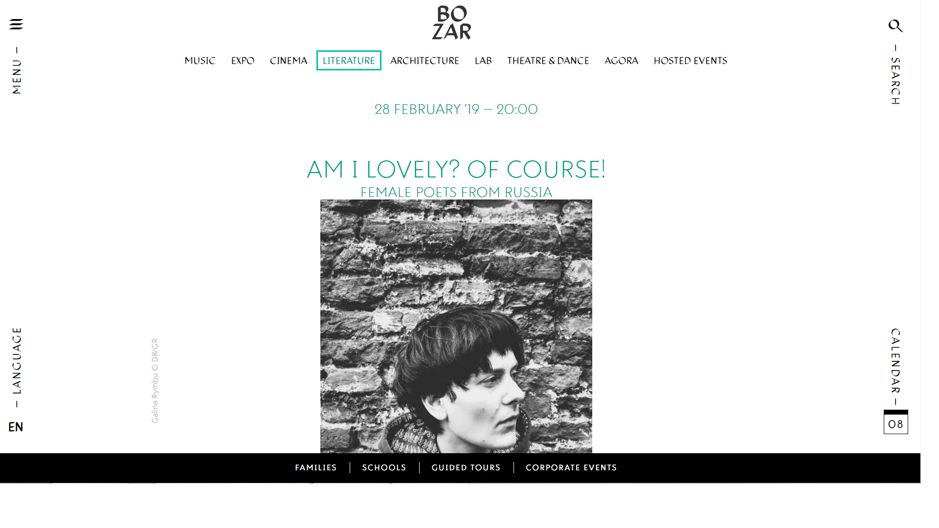 ‘Am I Lovely? Of Course!’ Female poets from Russia at BOZAR, Brussels ...